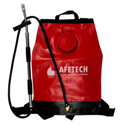 Back Pack Water Sprayer Red Knapsack Collapsible Firefight