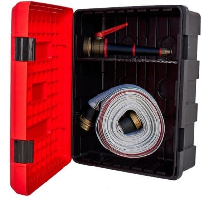 Cabinet Poly Fire Hose Or Dual Ext, Windowless c/w 003 Lock