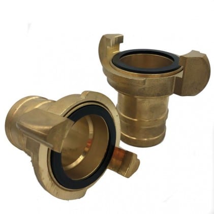 Coupling Set 50mm Nakajima x 50mm Hose Tail Brass : AWFS