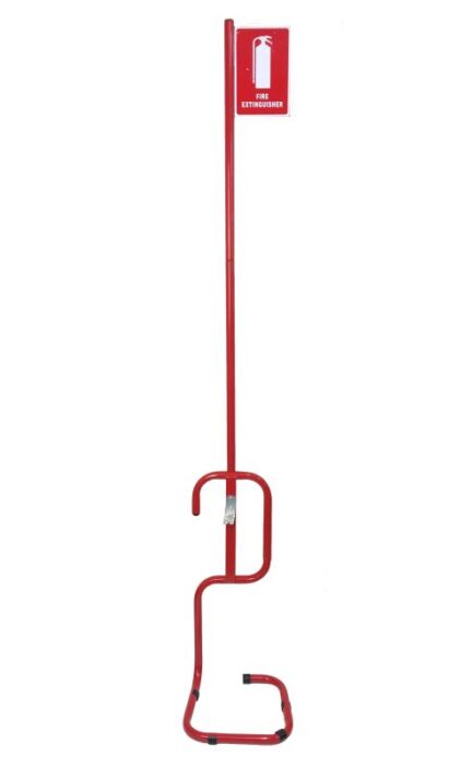 Extinguisher Fire Point Stand Single Ext c/w Sign Pole
