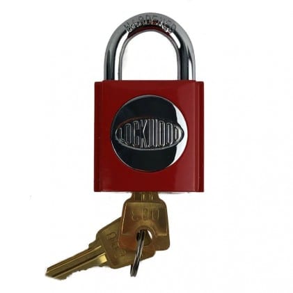 Lockwood 003 Padlock Fire Lock c/w 2 x 003 Keys - 20mm x 6mm