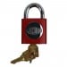 Lockwood 003 Padlock Fire Lock c/w 2 x 003 Keys - 20mm x 6mm