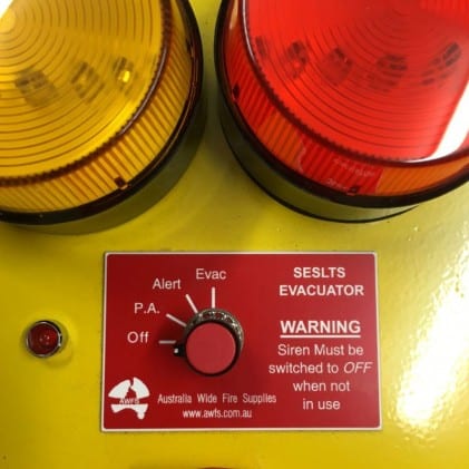 Siren Warning Portable Carry Evacuation Alarm & Pa Alert